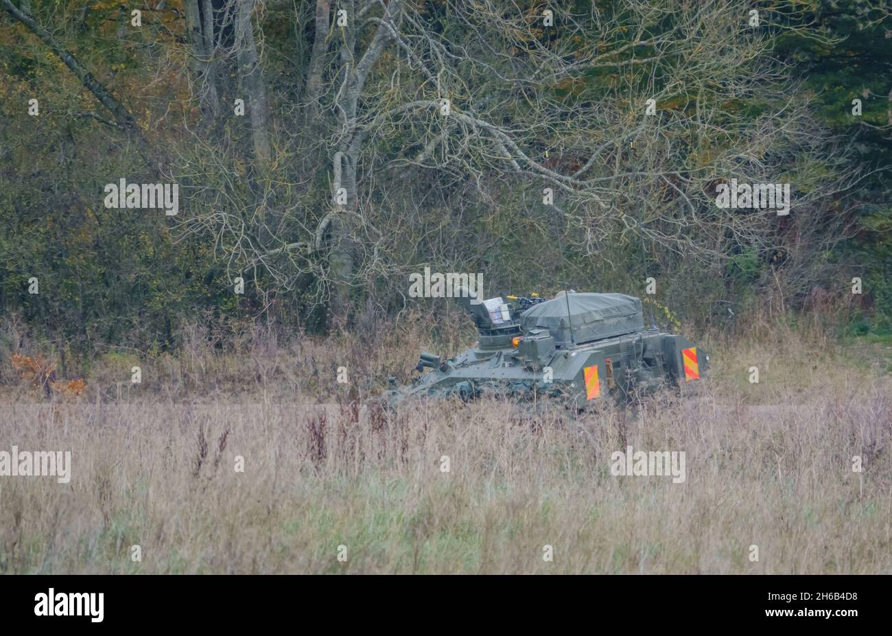 British army FV103 Spartan tracked armored reconnaissance vehicle in ...