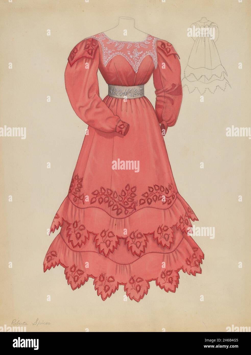 Dress, c. 1937 Stock Photo - Alamy