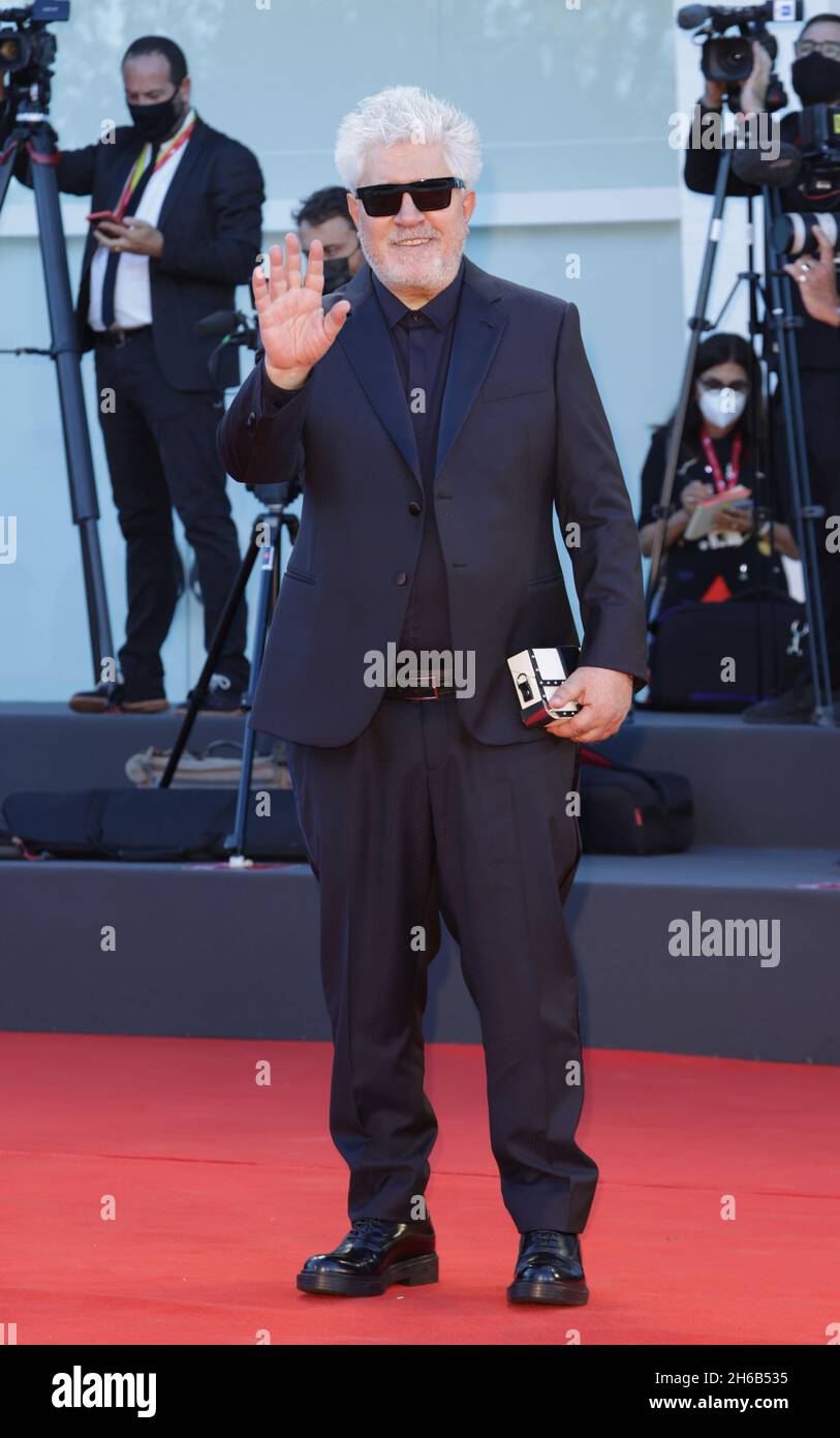 VENICE, ITALY - SEPTEMBER 01: Pedro Almodóvar attend the red carpet of ...