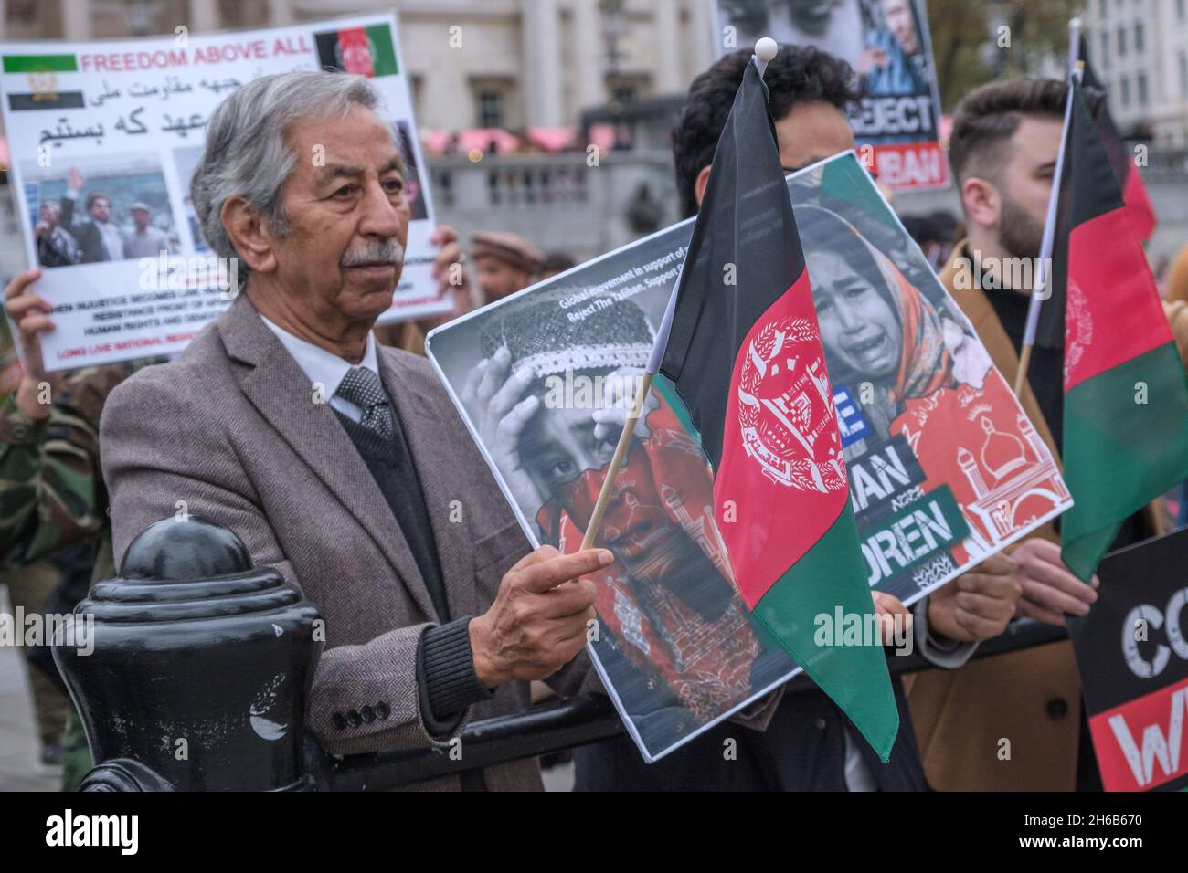 London, UK. 14th Nov 2021. The National Resistance Front of Afghanistan ...