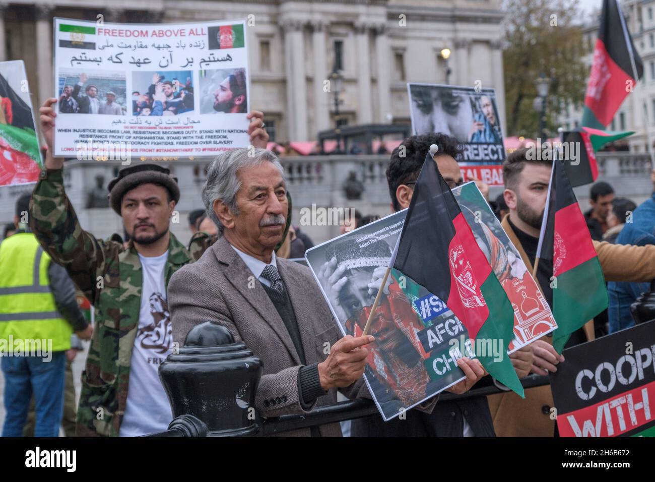 London, UK. 14th Nov 2021. The National Resistance Front of Afghanistan ...
