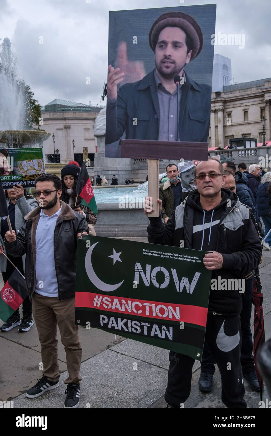 London, UK. 14th Nov 2021. The National Resistance Front of Afghanistan ...