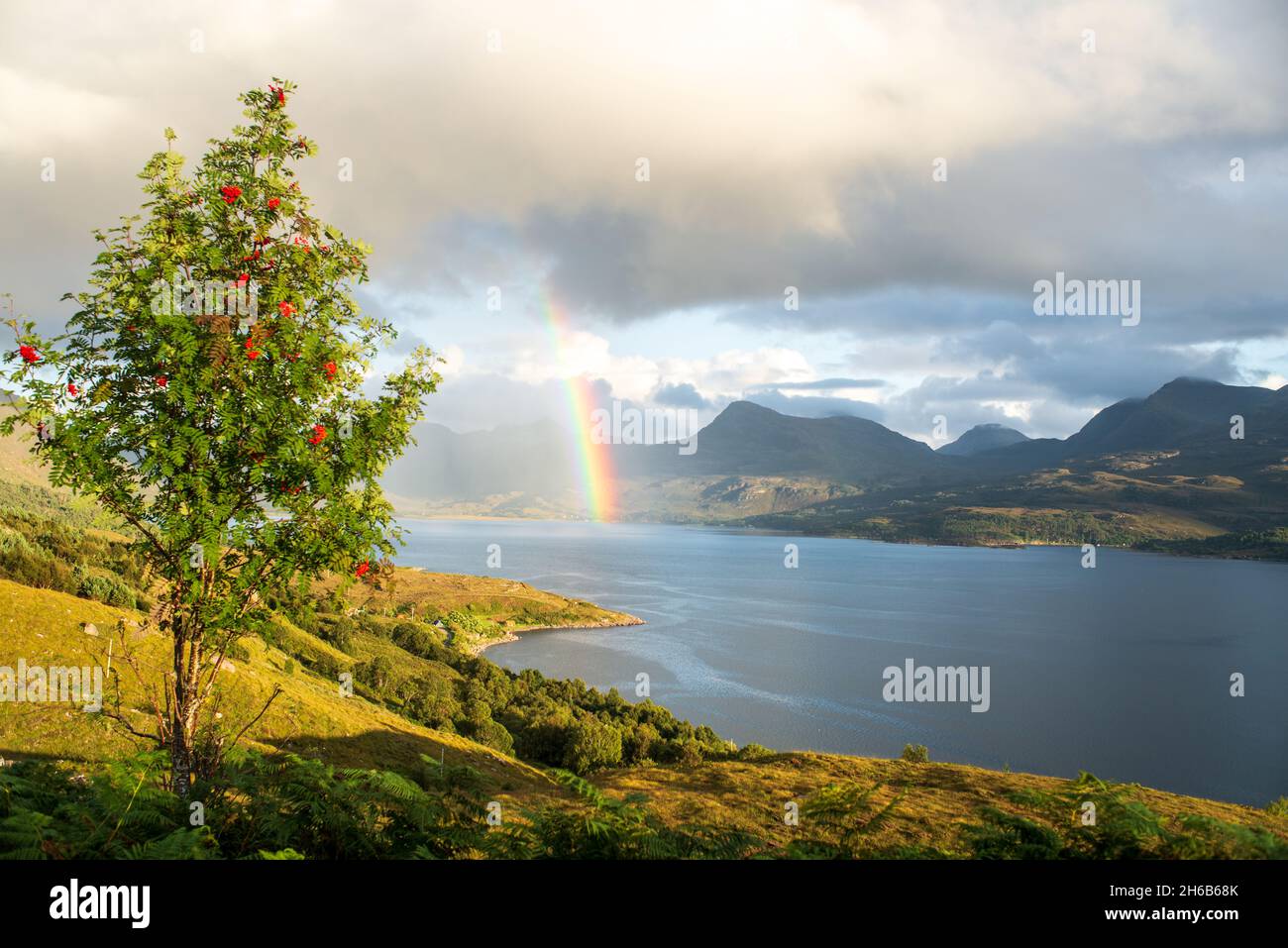 UK, Scotland, Wester Ross, Ross and Cromarty. Bealach na Gaoithe ...