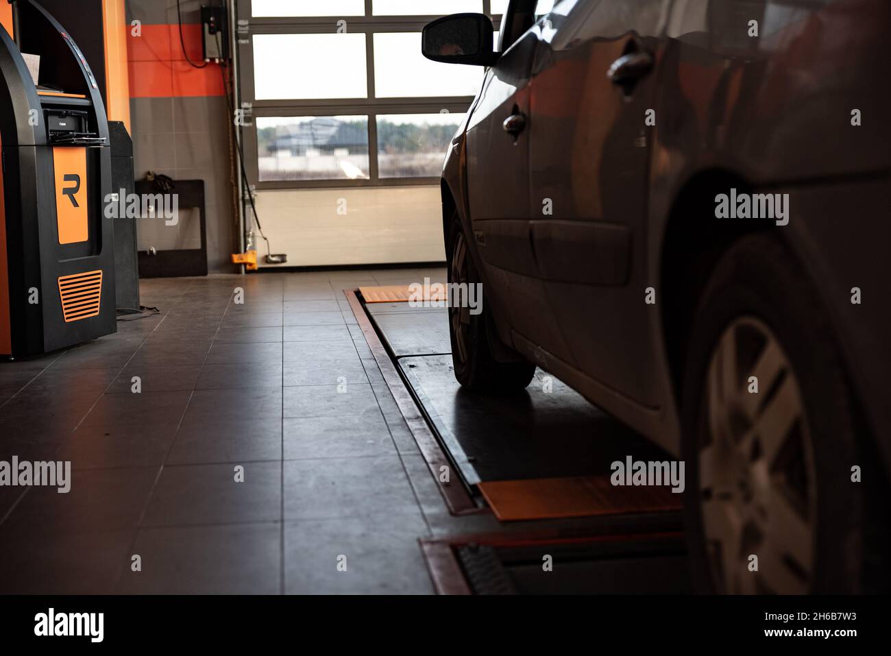Legionowo, Poland - November 19, 2020: Technical inspection of the car ...