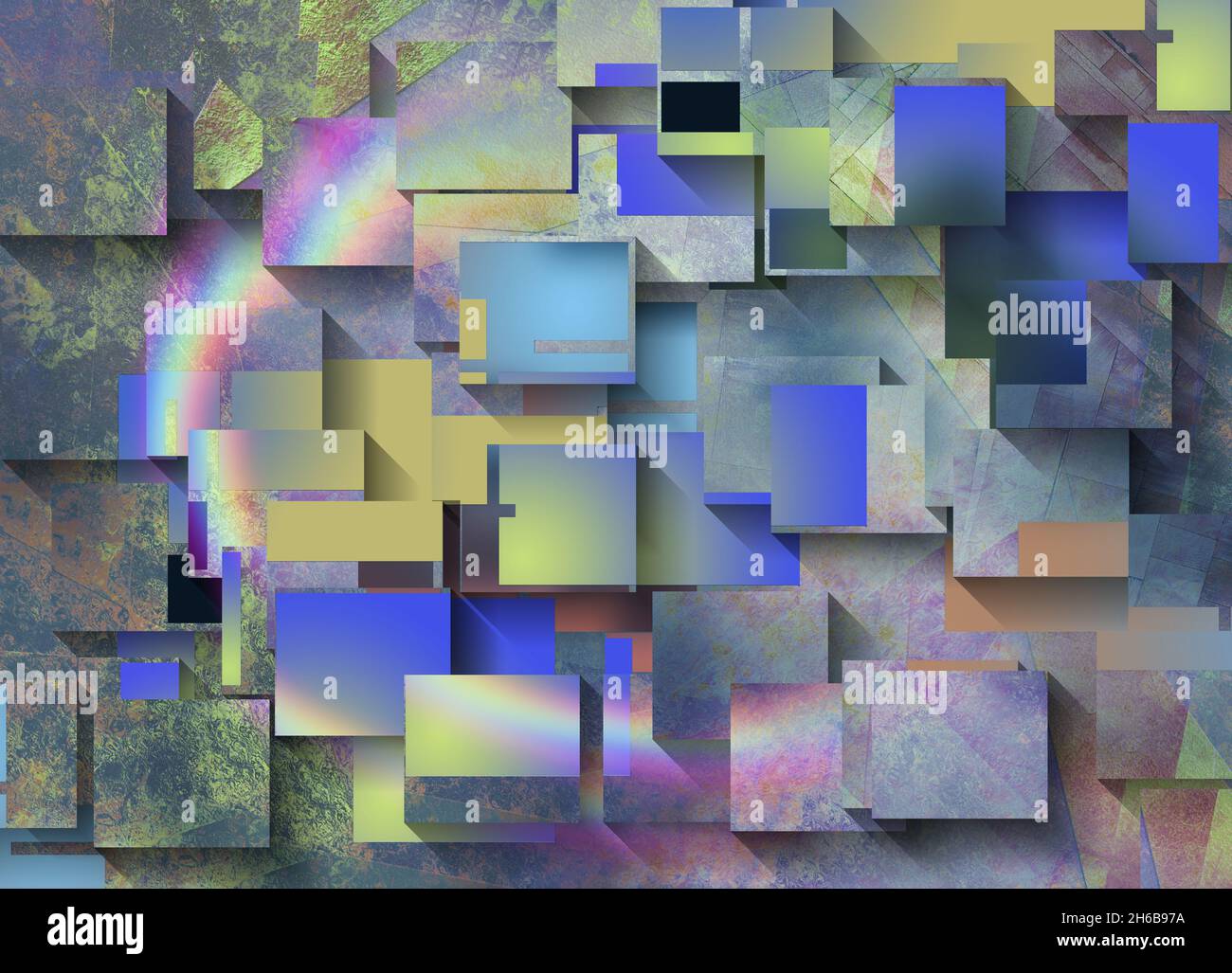 Abstract 3d background layered rectangular hi-res stock photography and ...