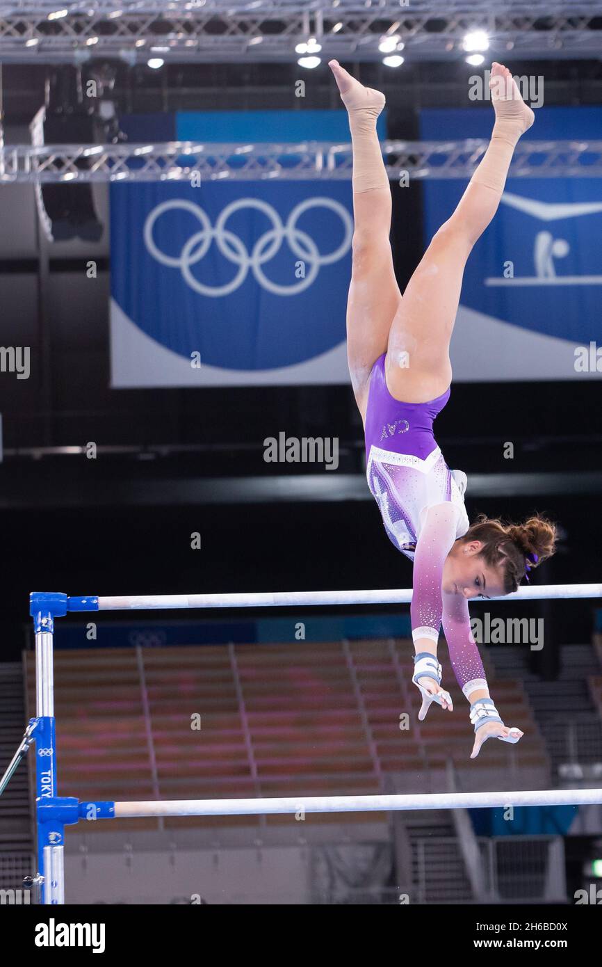 Tokyo, Japan. 25th July, 2021. Raegan Rutty of Cayman Islands performs ...