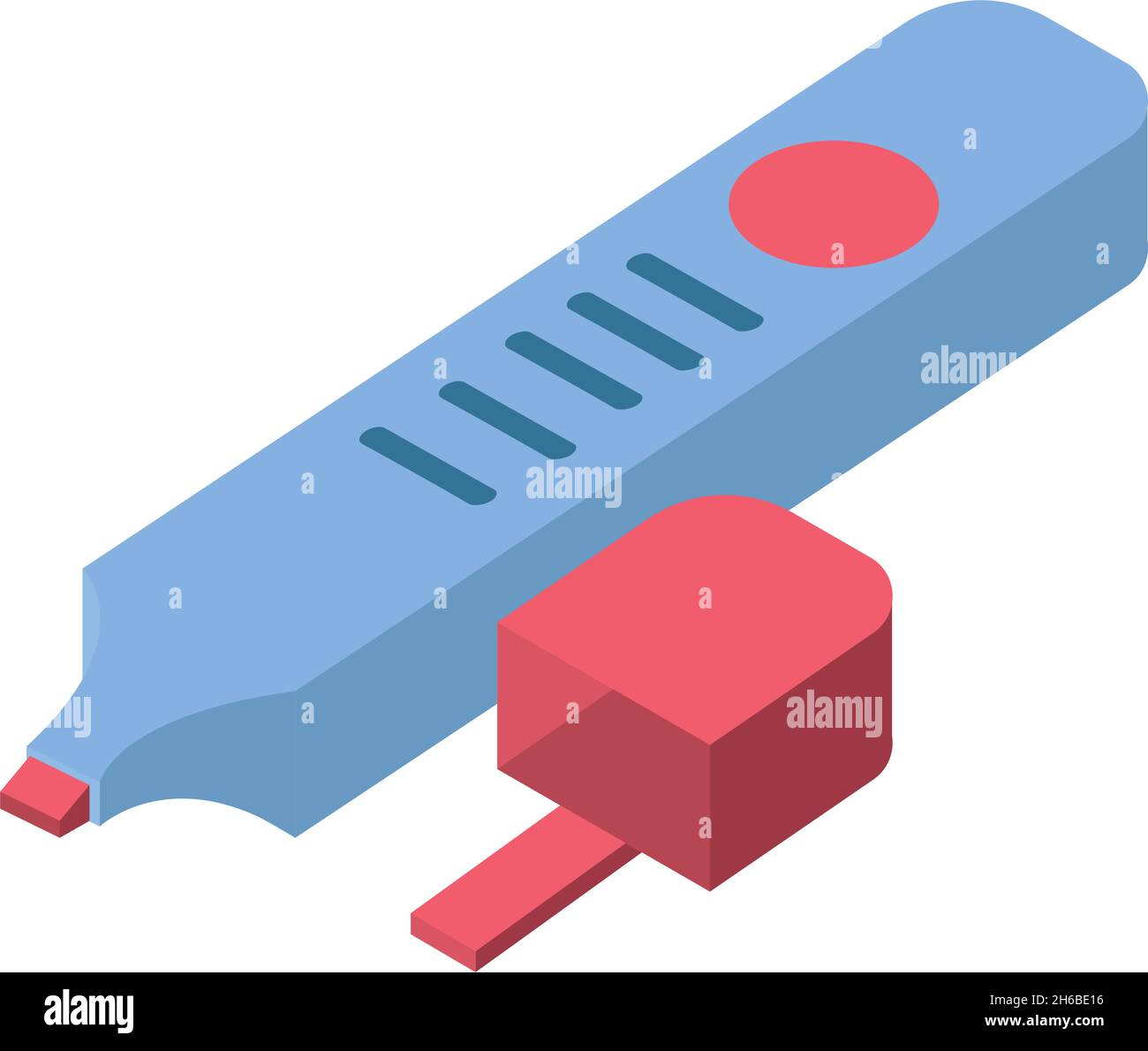 red marker isometric Stock Vector Image & Art - Alamy