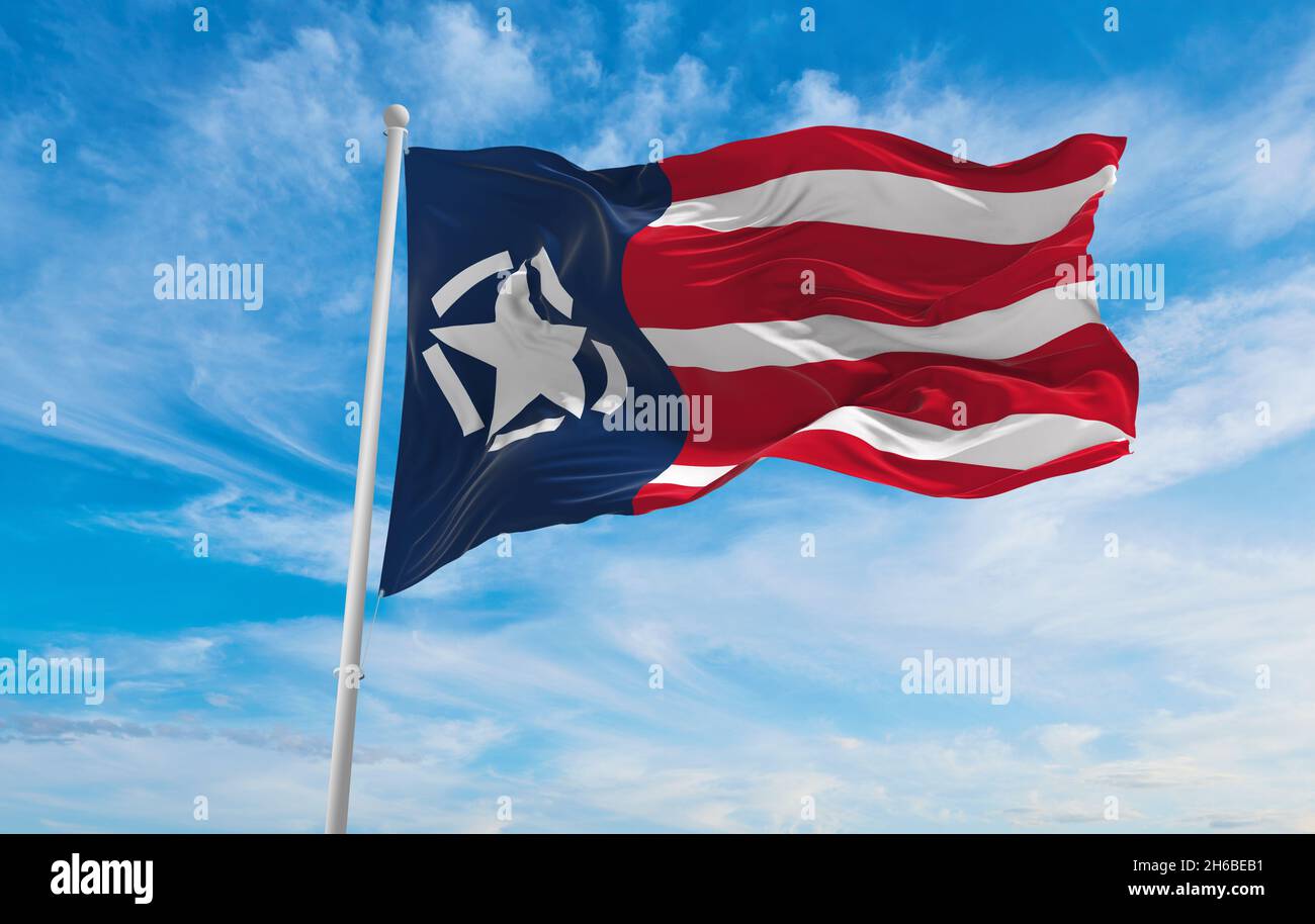 flag of freedom Flag Story Virginia War Memorial at cloudy sky ...