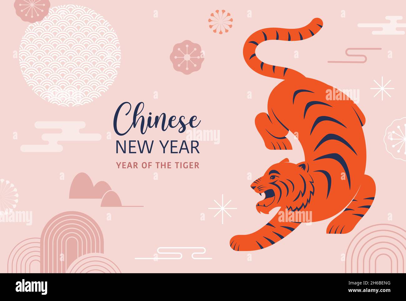 Chinese new year 2022 year of the tiger - Chinese zodiac symbol, Lunar ...