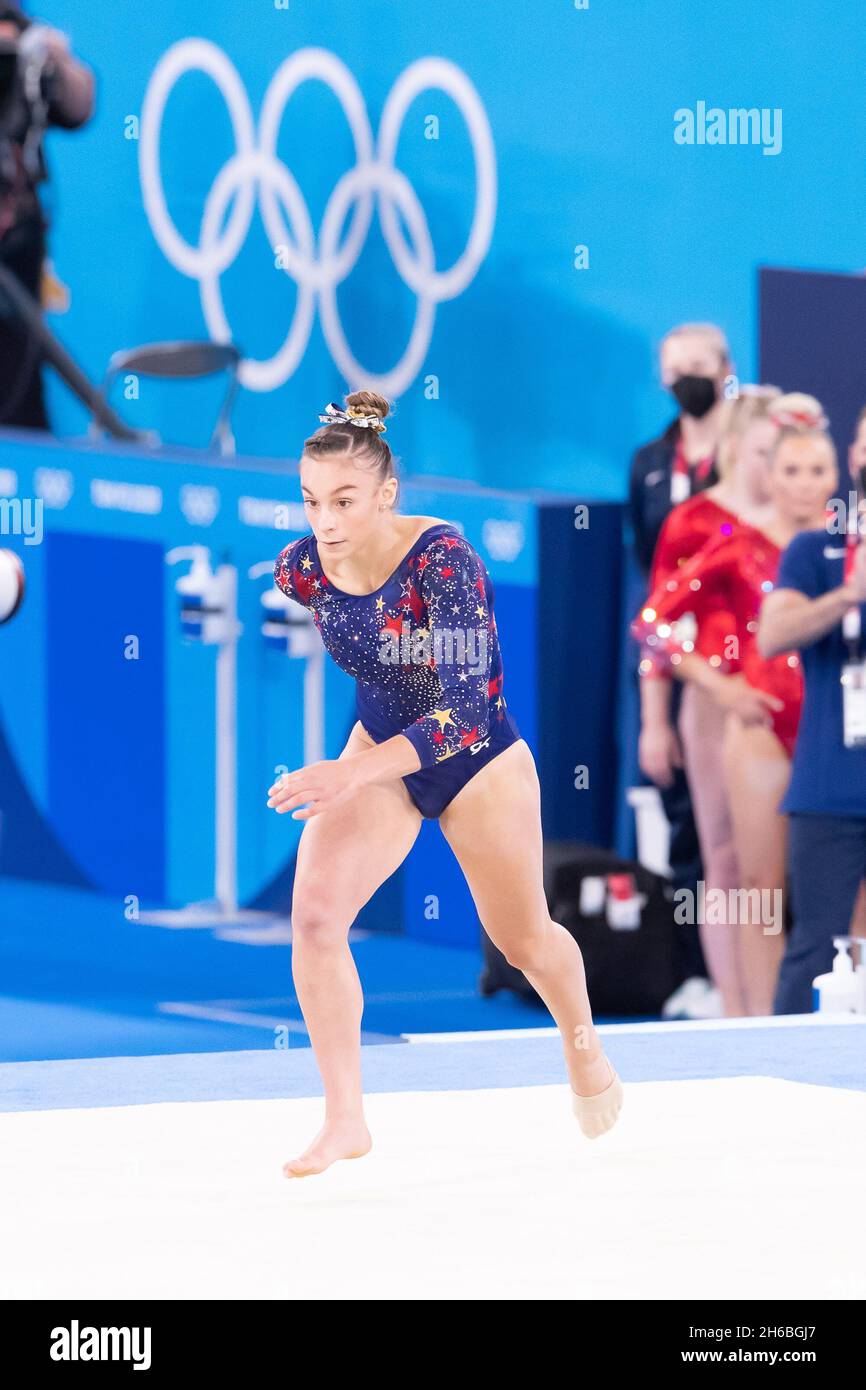 Tokyo, Japan. 25th July, 2021. Grace McCallum (396) of United States ...
