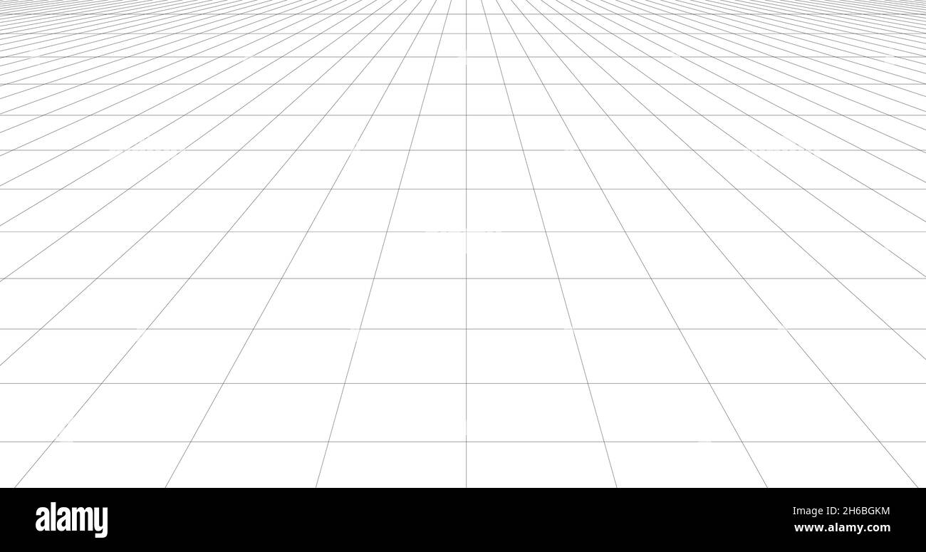 Perspective 3D grid. Stock vector illustration isolated Stock Vector ...