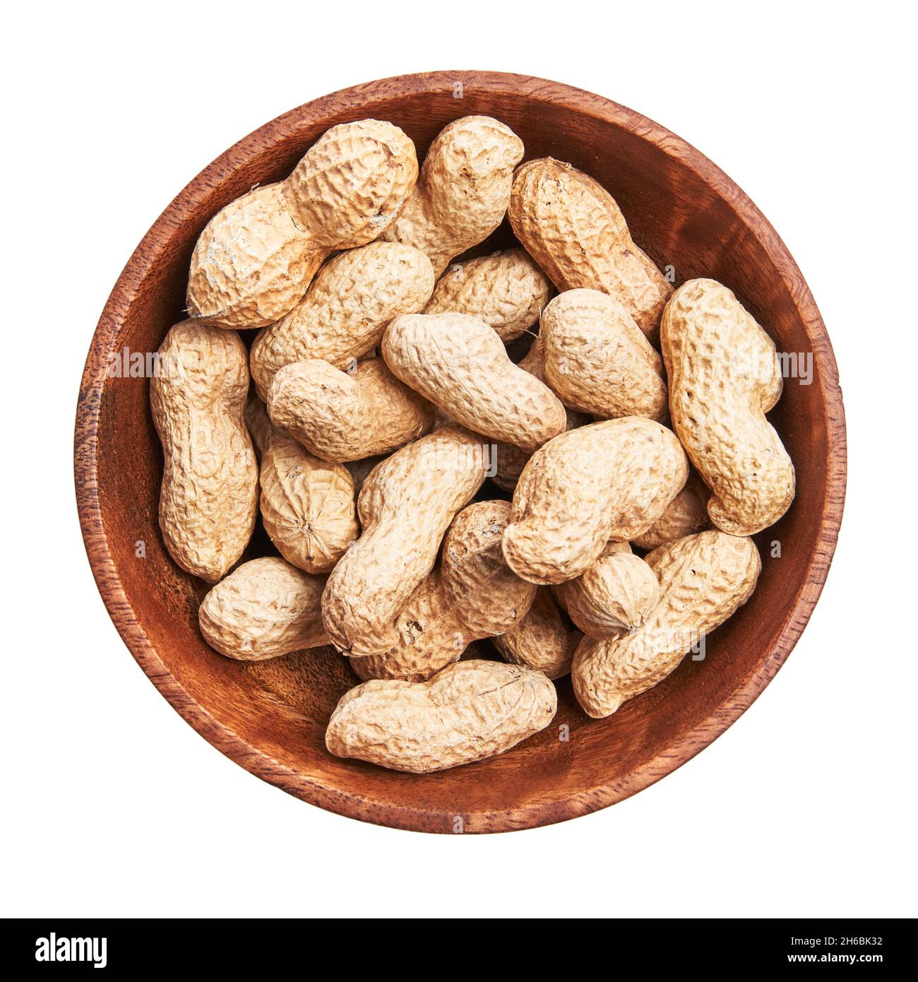 Bowl of peanuts with shell isolated on a white background Stock Photo ...