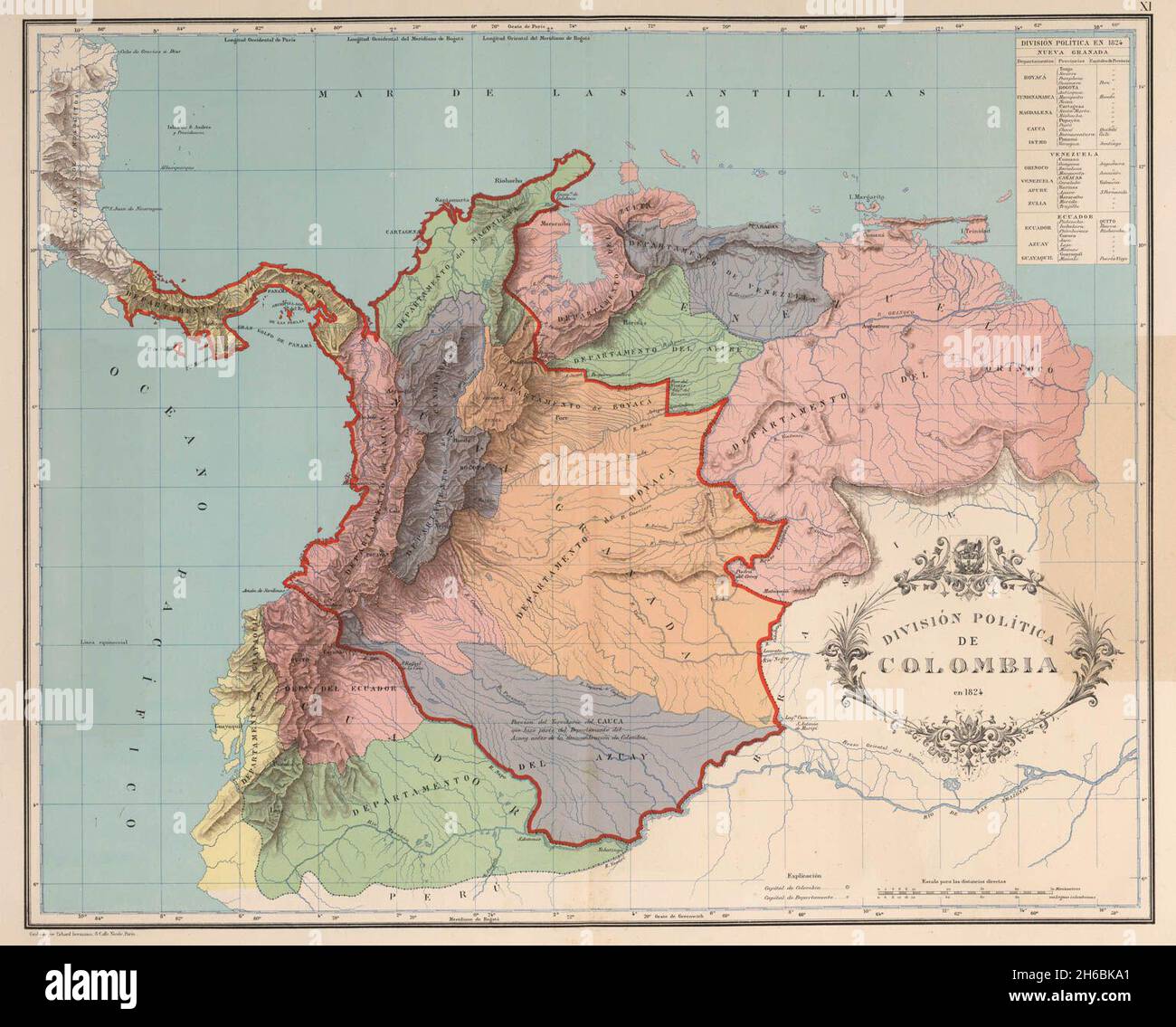 Map of departments hi-res stock photography and images - Alamy