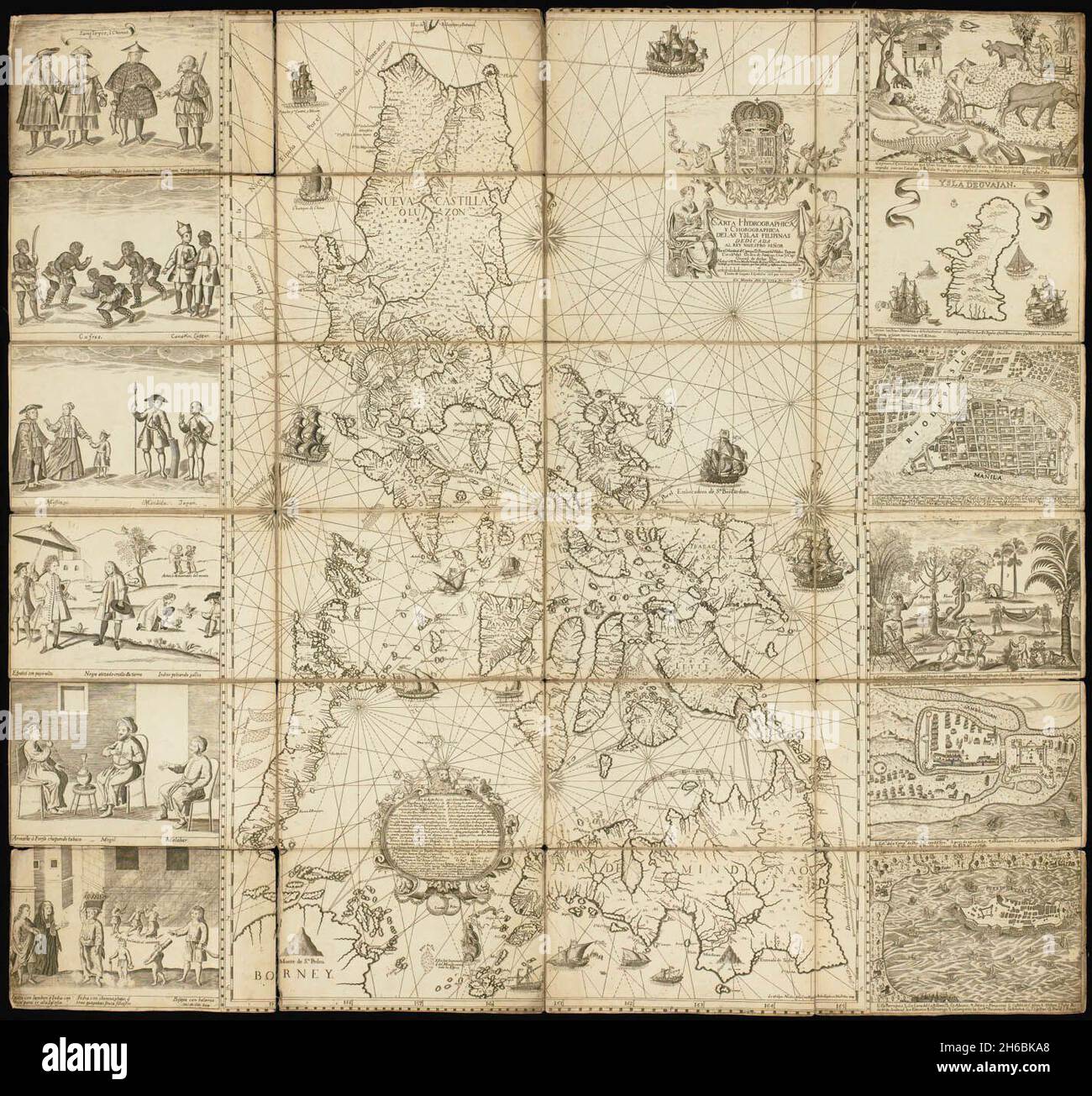 Antique Map Of Manila High Resolution Stock Photography and Images - Alamy