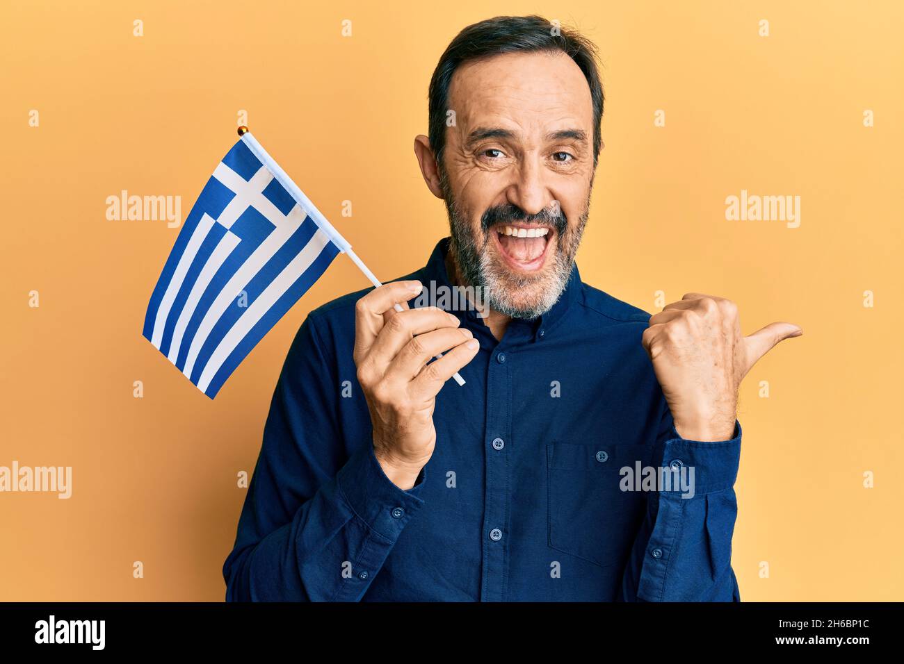 Thumbs up for to greece greek hi-res stock photography and images - Alamy