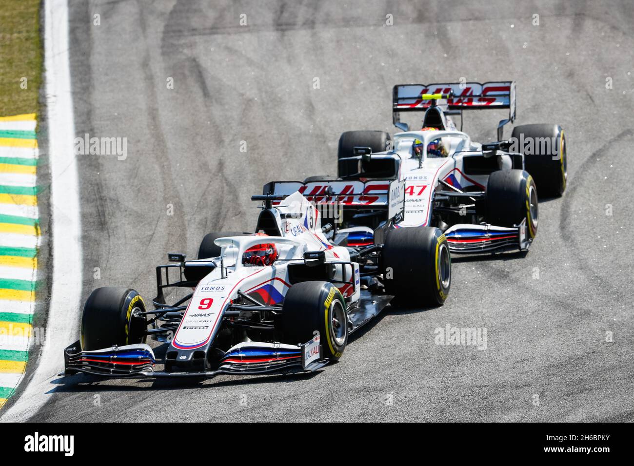 09 MAZEPIN Nikita (rus), Haas F1 Team VF-21 Ferrari, 47 SCHUMACHER Mick ...