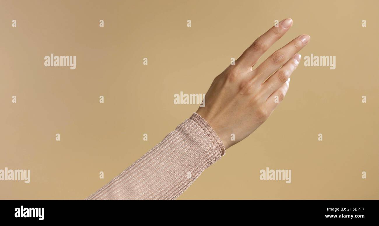 A studio photo of the hand of a woman Stock Photo - Alamy