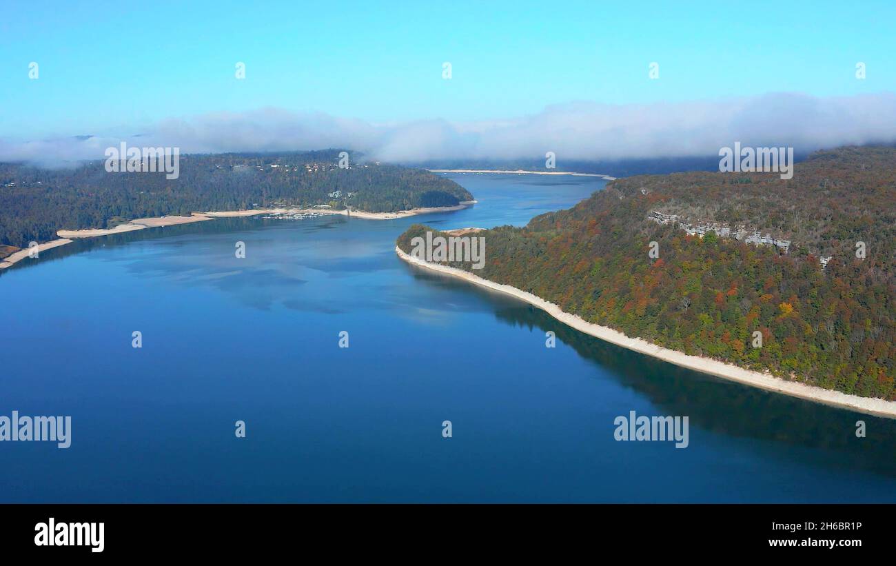 An aerian view of a big river Stock Photo - Alamy