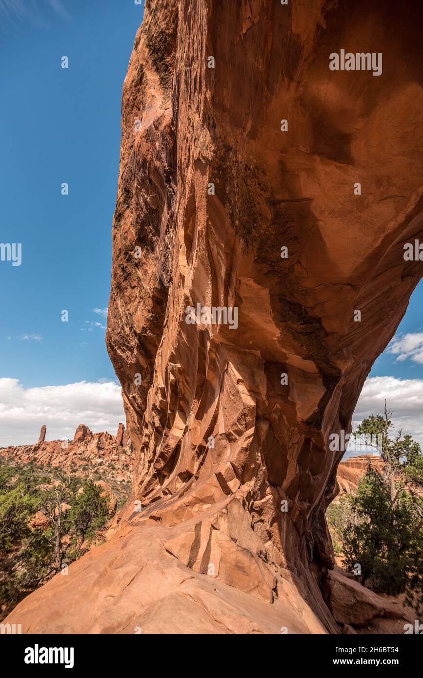 Famous Double Arch in the Arches National Park, USA Stock Photo - Alamy