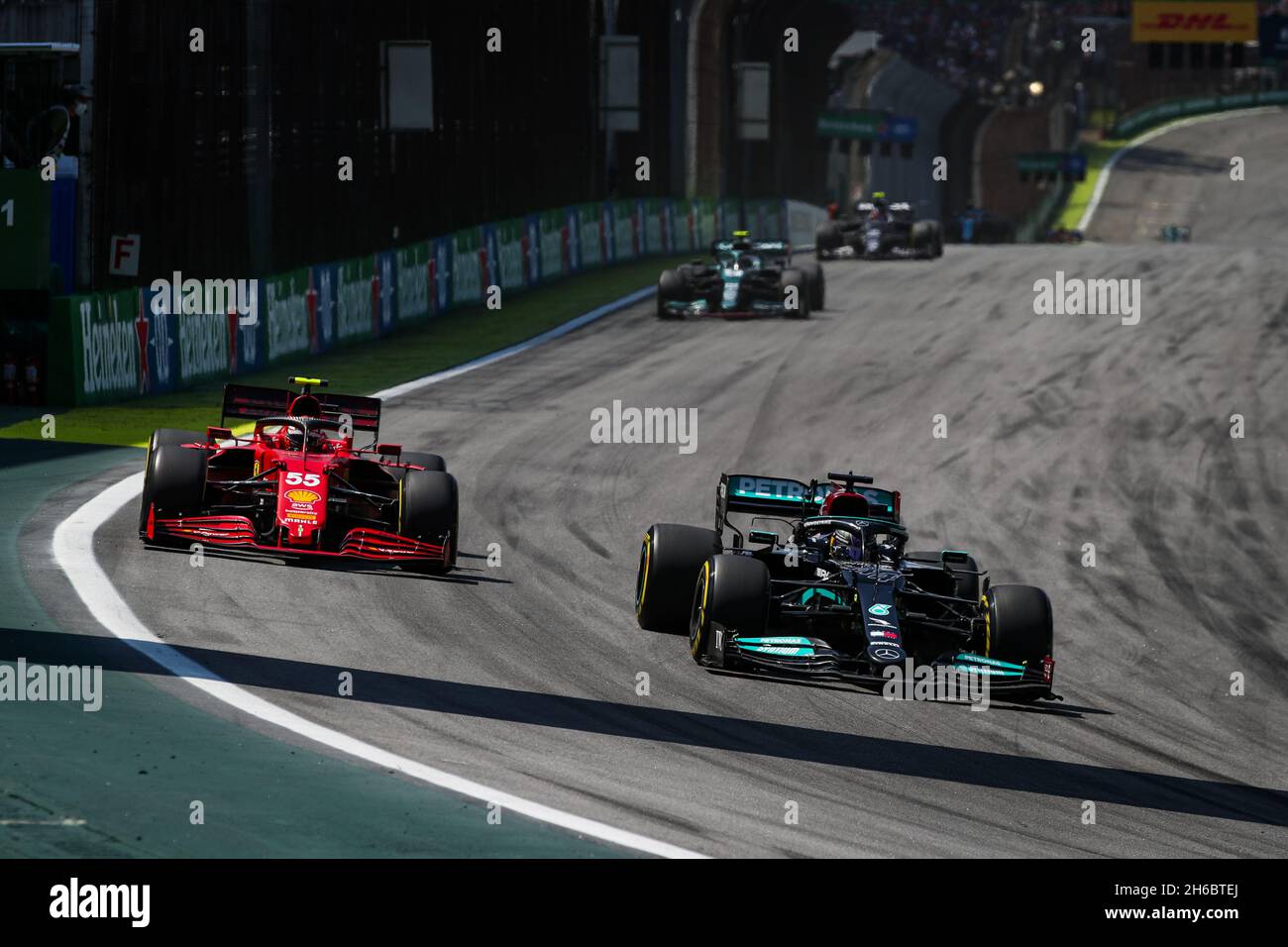 Sao Paulo, Brazil, 14/11/2021, 44 HAMILTON Lewis (gbr), Mercedes AMG F1 ...