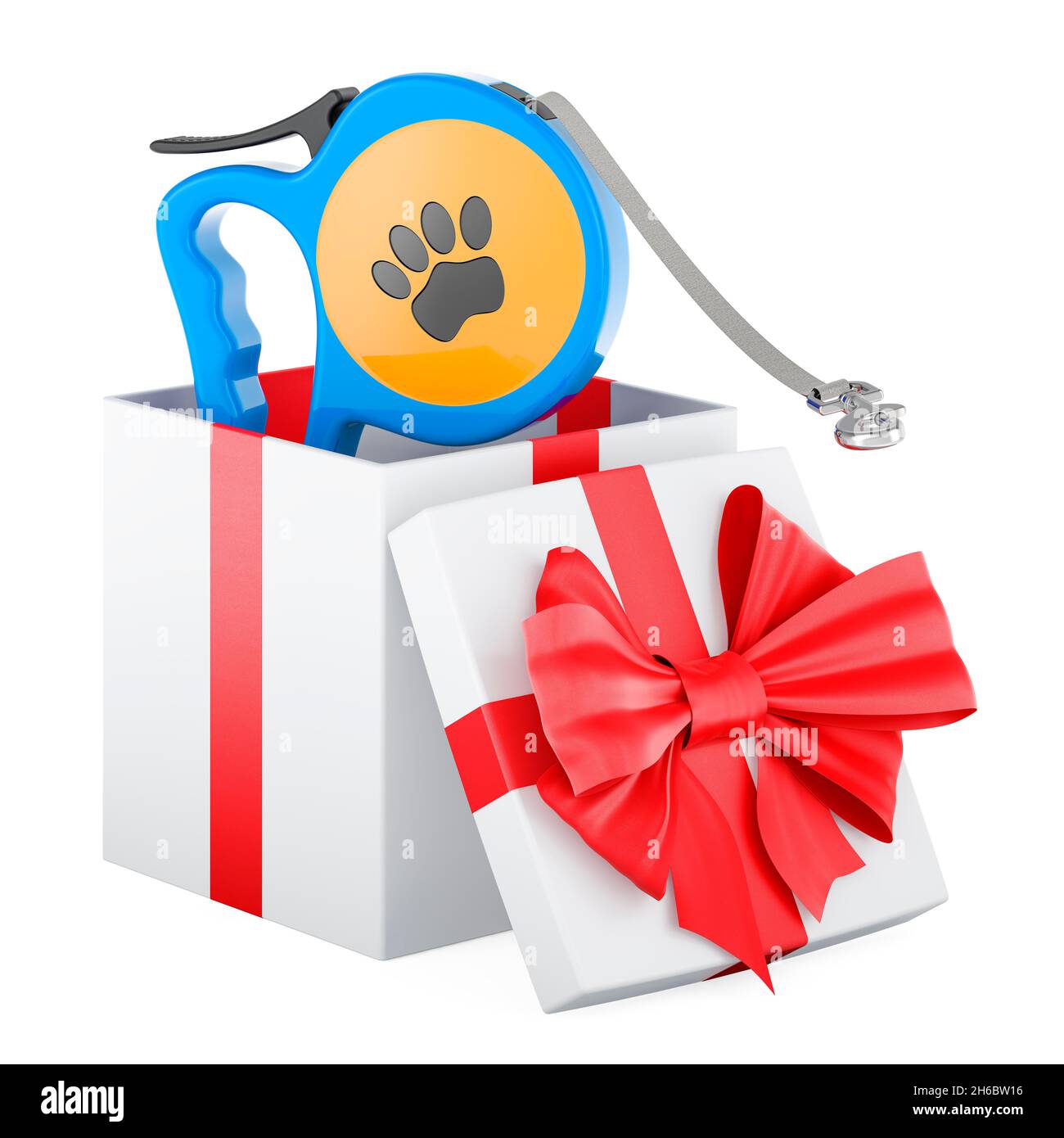 Automatic Retractable Traction Rope inside gift box, present concept ...