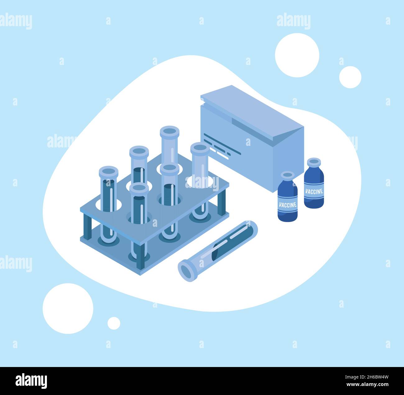 Test tubes box Stock Vector Images - Alamy