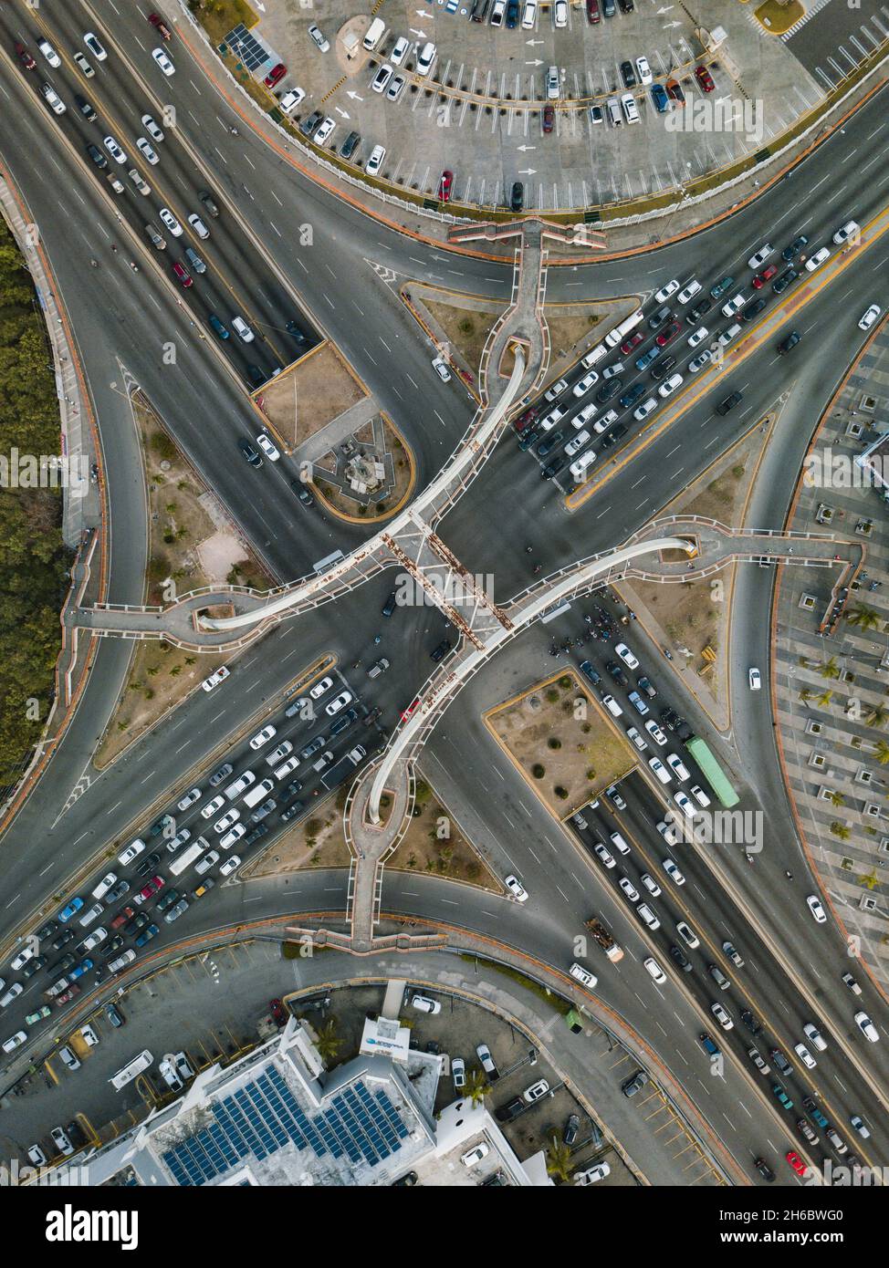 An Aerial view of the Santo Domingo city, a beautiful afternoon in the ...