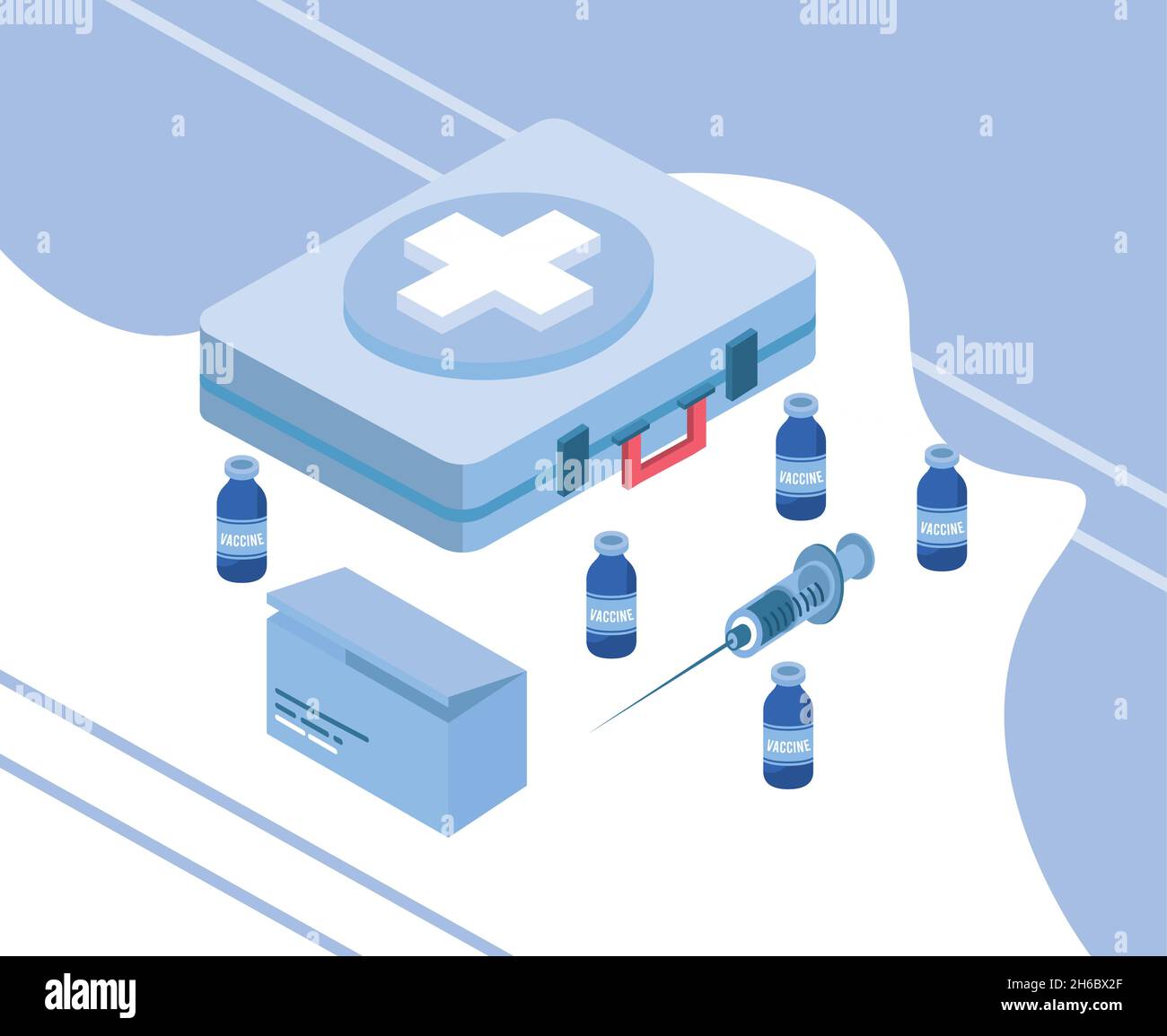 box and vaccination icons Stock Vector Image & Art - Alamy