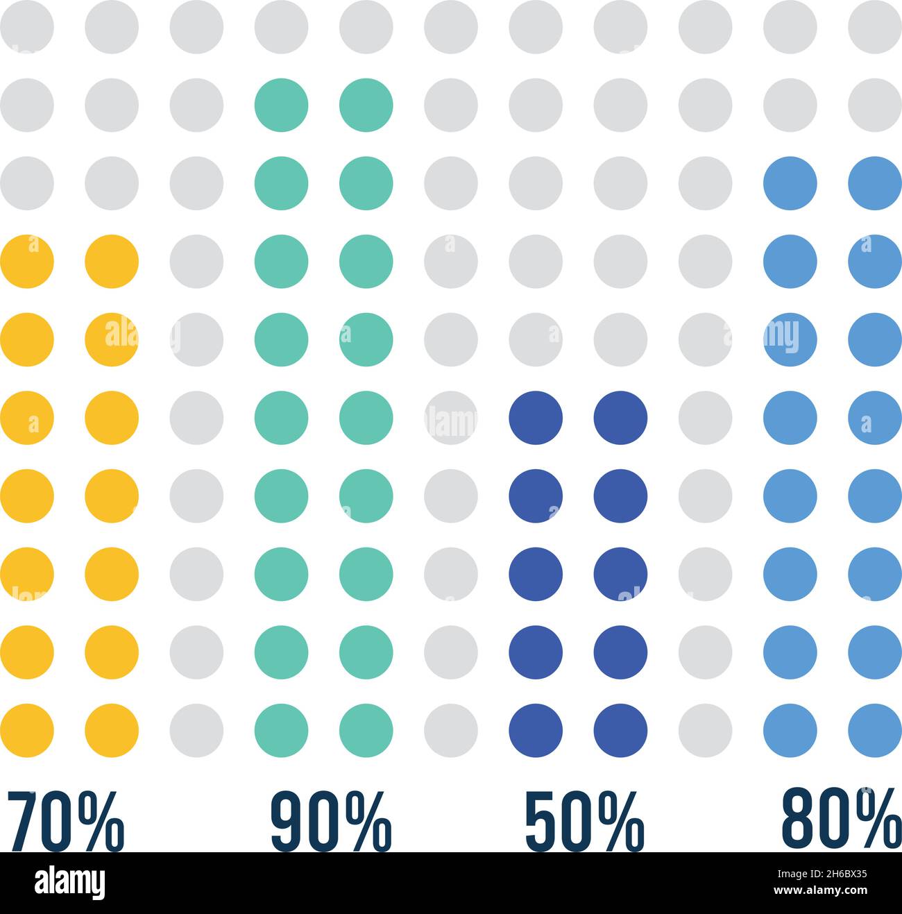 statistics infographic colors balls Stock Vector Image & Art - Alamy