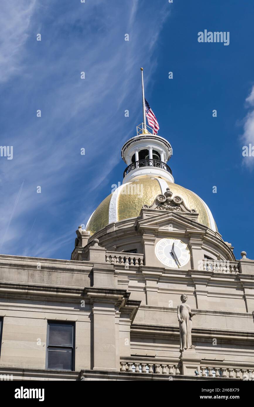 classic architectural government dome under blue sky Stock Photo - Alamy