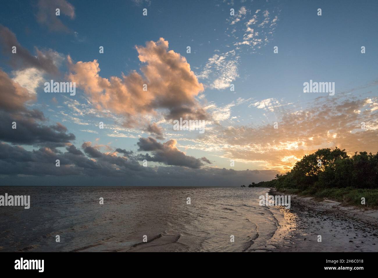 Sunset over the Everglades National Park, USA Stock Photo - Alamy