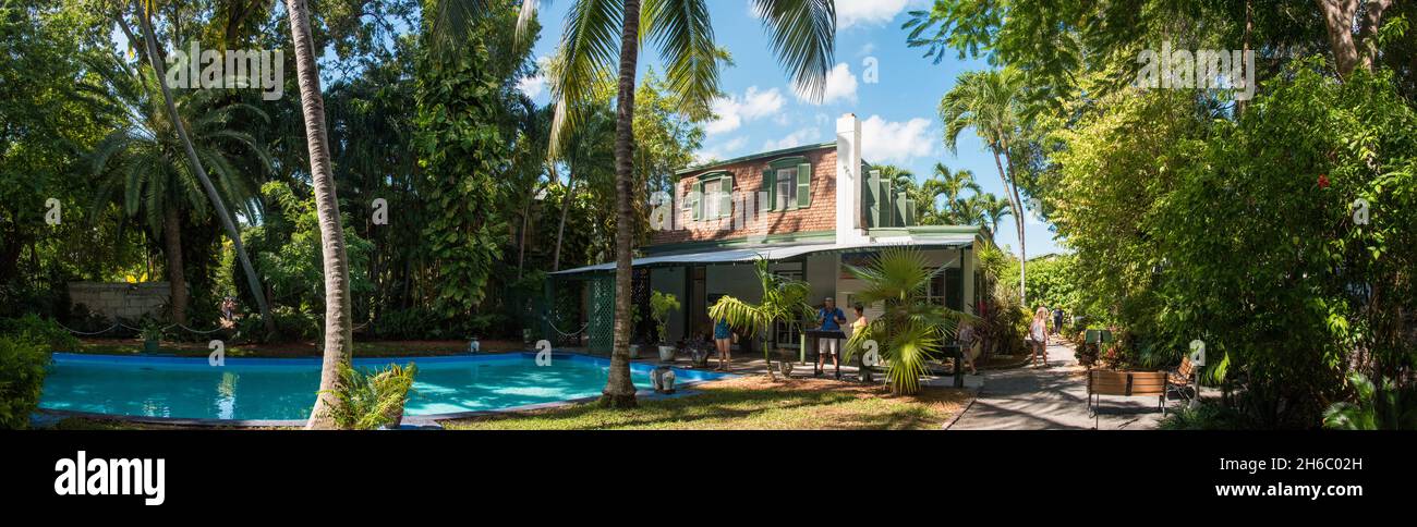 Famous Hemingway villa in Key West, Florida, USA Stock Photo - Alamy