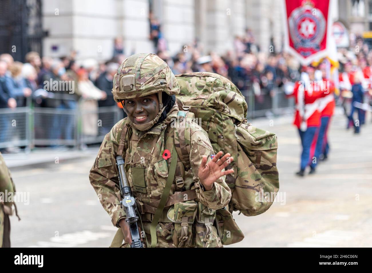 Black female soldier at the Lord Mayor's Show, Parade, procession ...