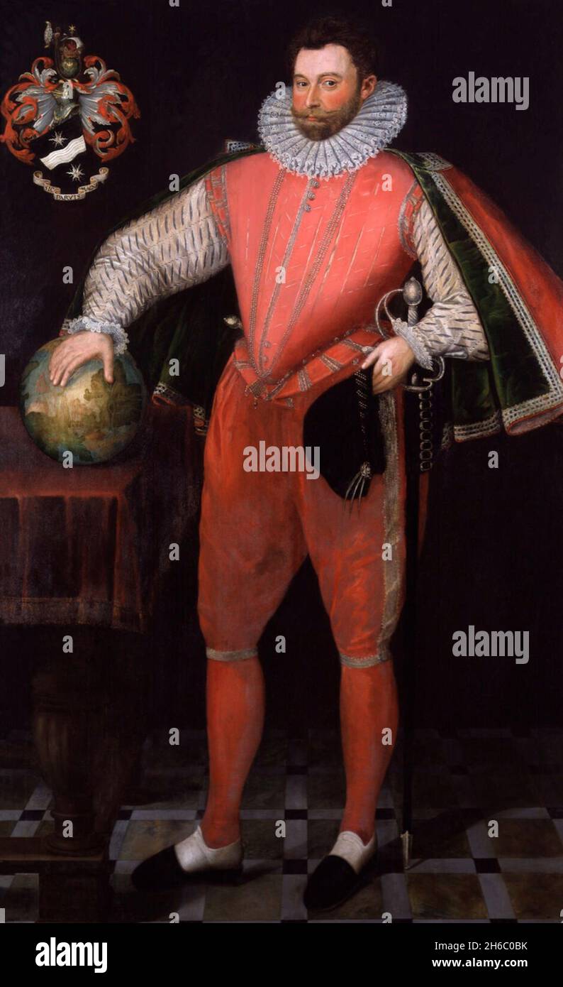 A portrait of Sir Francis Drake Stock Photo - Alamy