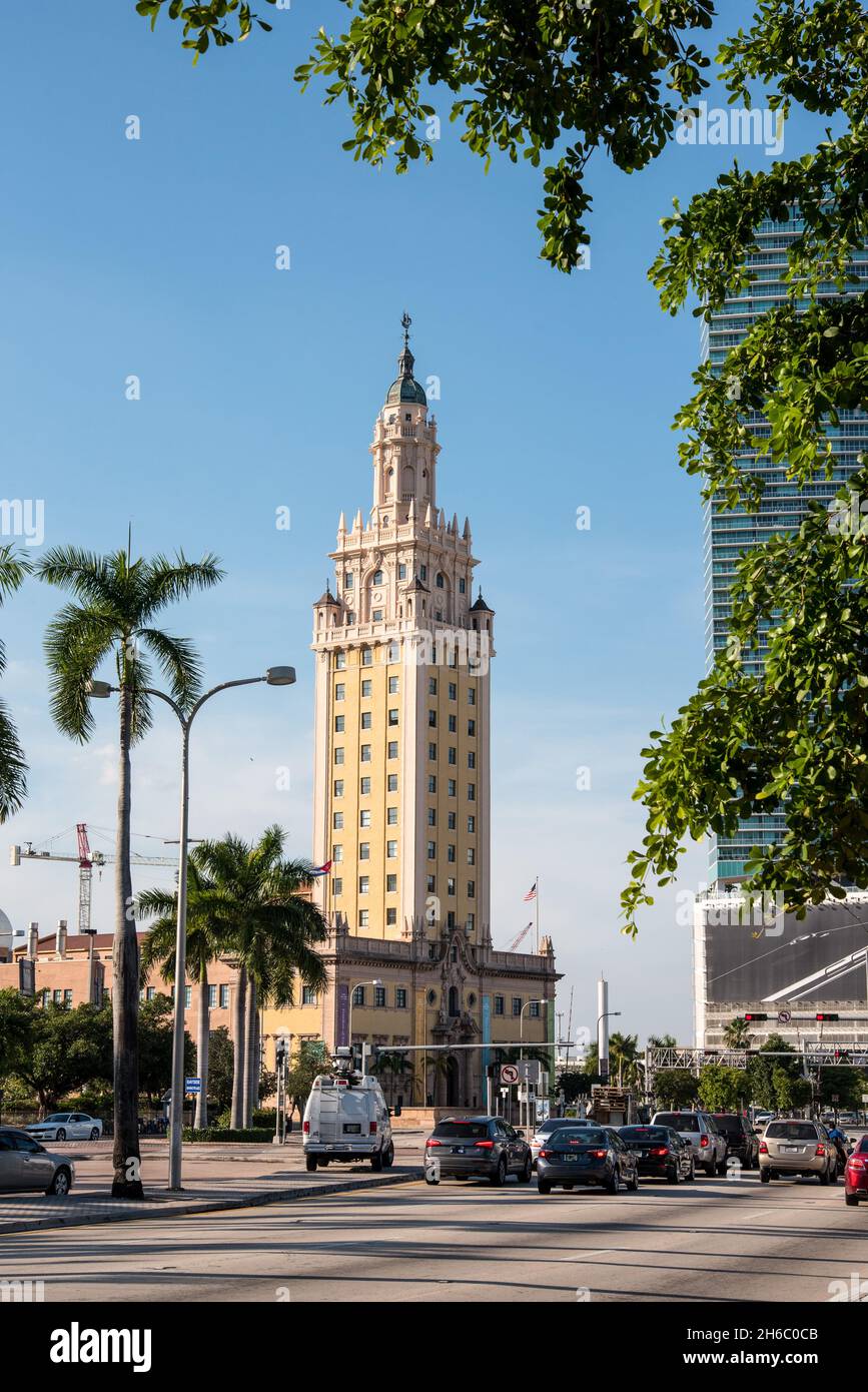 Historic Freedom Tower in downtown Miami, Florida, USA Stock Photo - Alamy