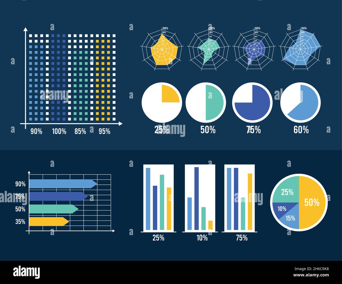 Infographics statistics numbers icons hi-res stock photography and ...