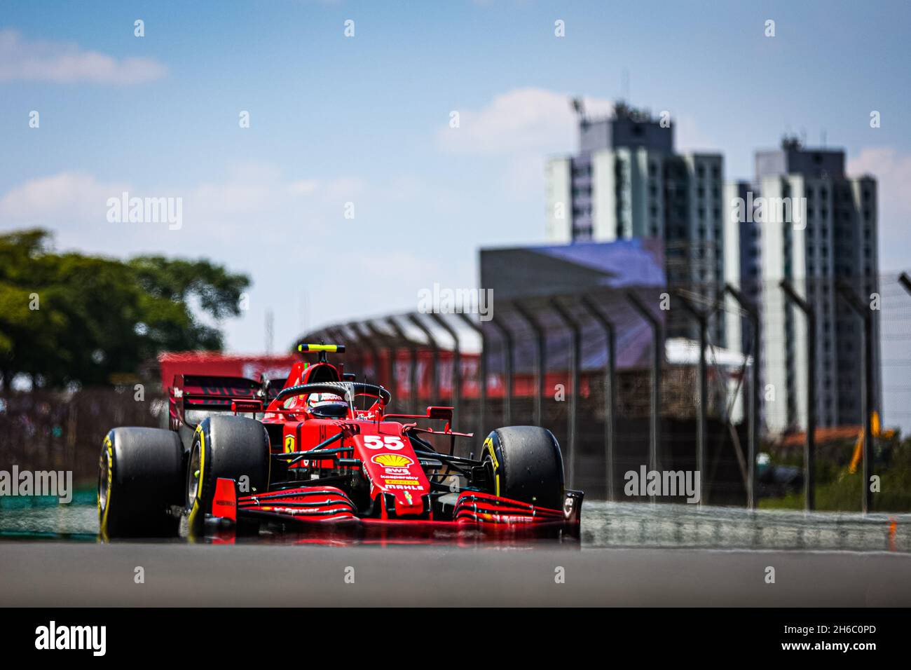 Sao Paulo, Brazil, 14/11/2021, 55 SAINZ Carlos (spa), Scuderia Ferrari ...