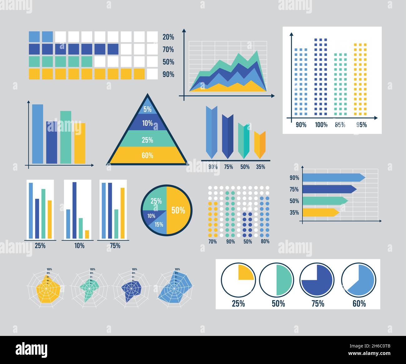 Infographics statistics numbers icons hi-res stock photography and ...