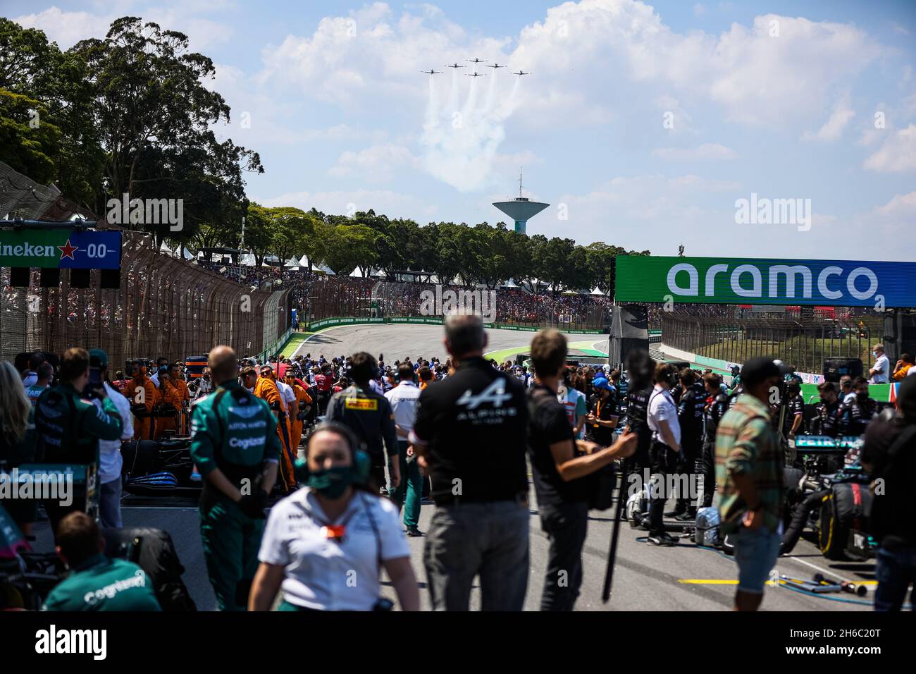 Sao Paulo, Brazil, 14/11/2021, starting grid, grille de depart, during ...