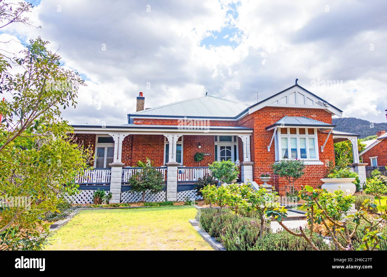 Late Victorian brick cbngalow in Australia Stock Photo - Alamy