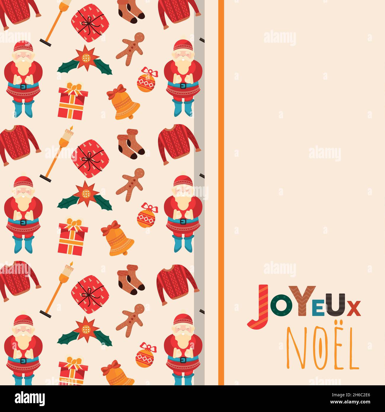 joyeux noel poster Stock Vector Image & Art - Alamy