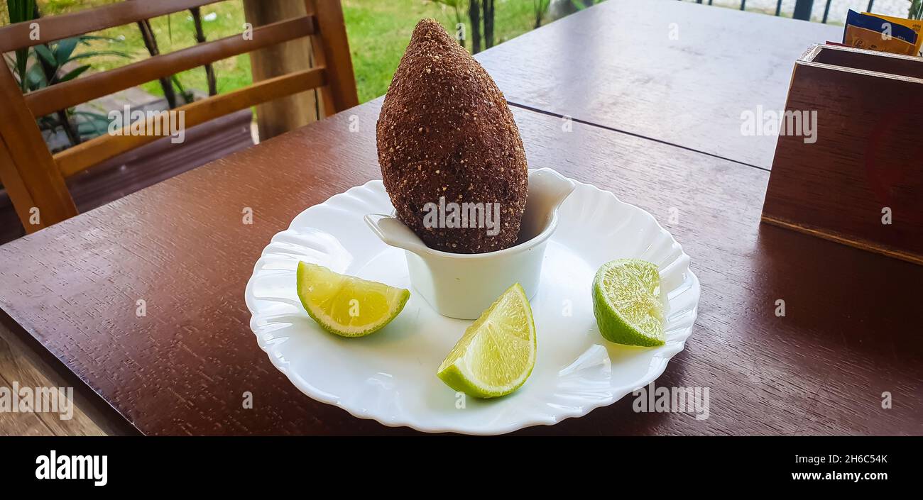 Kibe, Brazilian traditional street food Stock Photo - Alamy