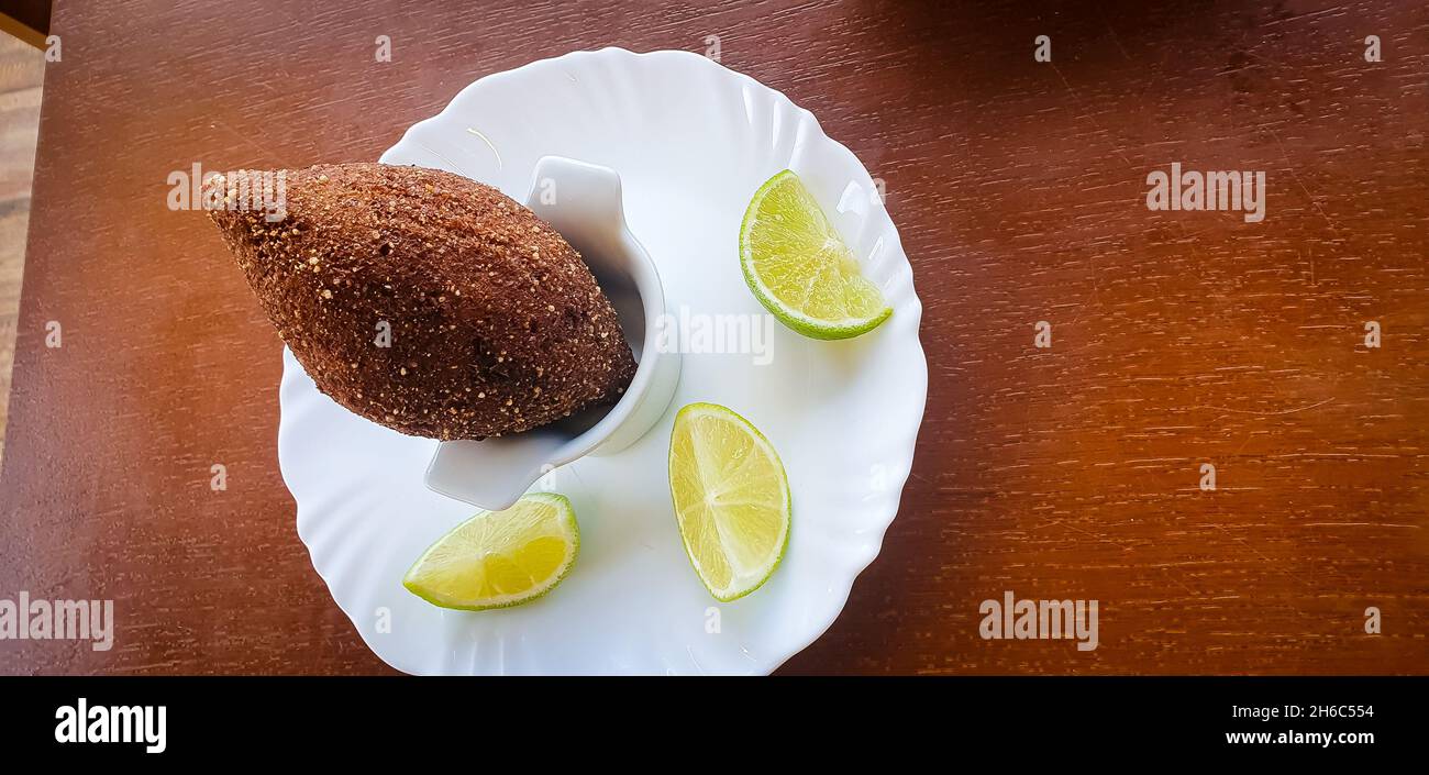 Kibe, Brazilian traditional street food Stock Photo - Alamy