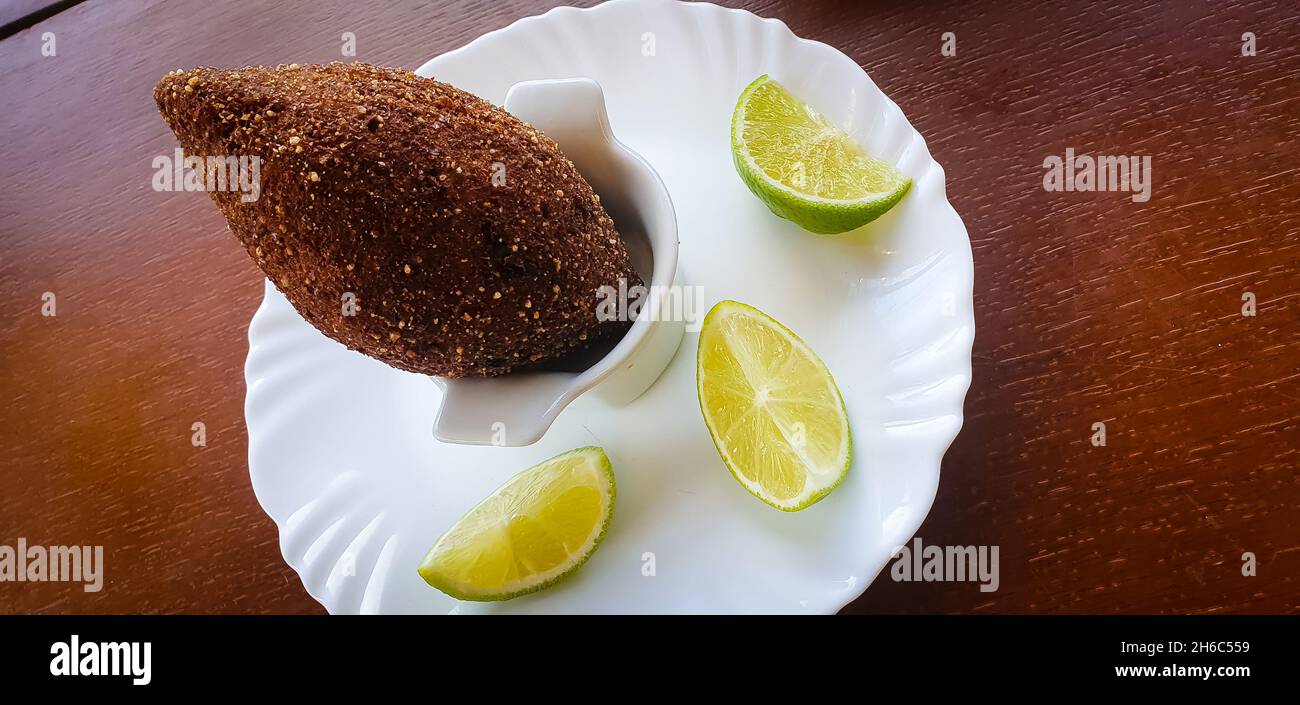 Kibe, Brazilian traditional street food Stock Photo - Alamy
