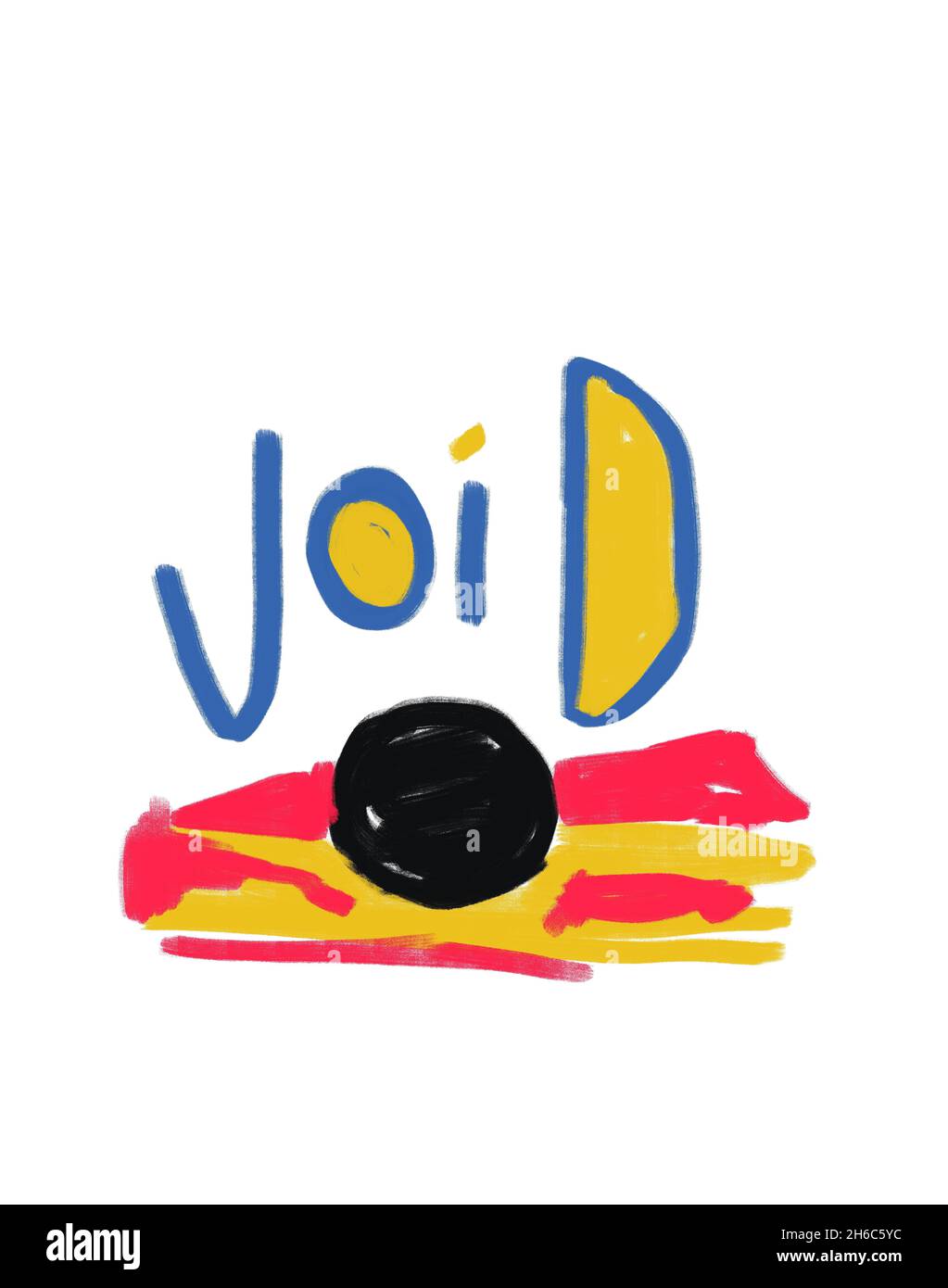 Beautiful the emptiness and void to draw in a childish way abstract ...