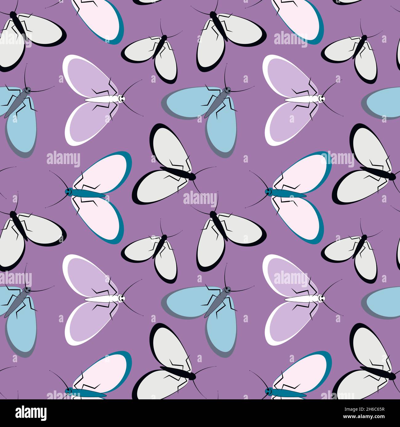Seamless pattern, endless texture - Illustration on a square background ...