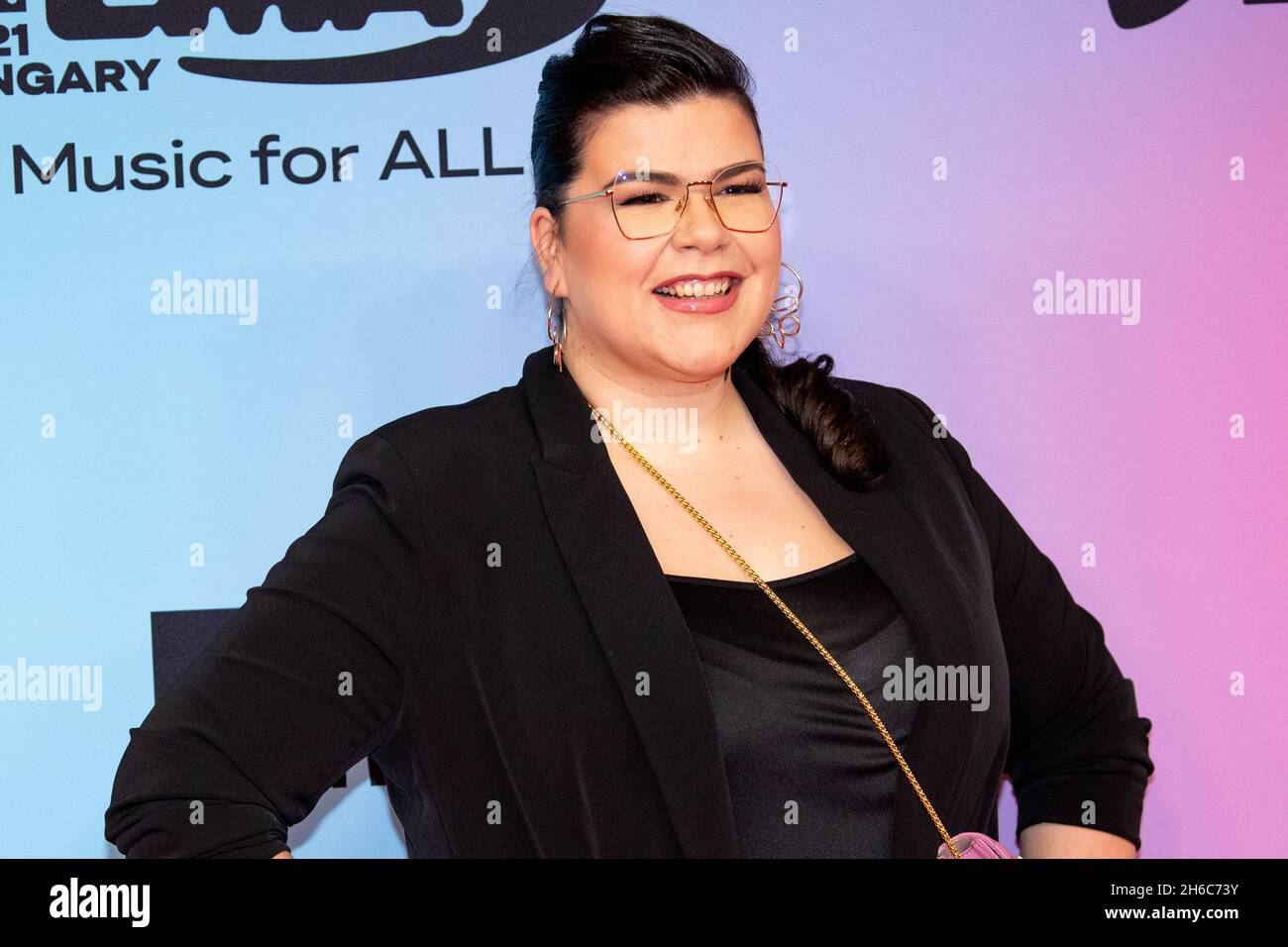 Eszter Rasko attending the MTV EMAs 2021 at the Laszlo Papp Budapest ...