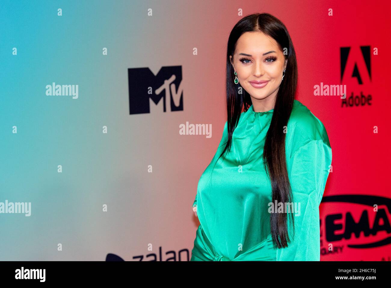 Bettina Buchanan attending the MTV EMAs 2021 at the Laszlo Papp ...