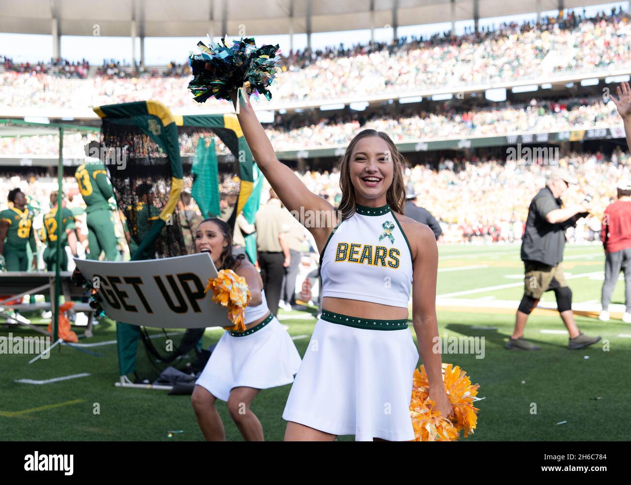 Waco, Texas, USA. 13th Nov, 2021. Baylor Bears cheerleaders during the ...