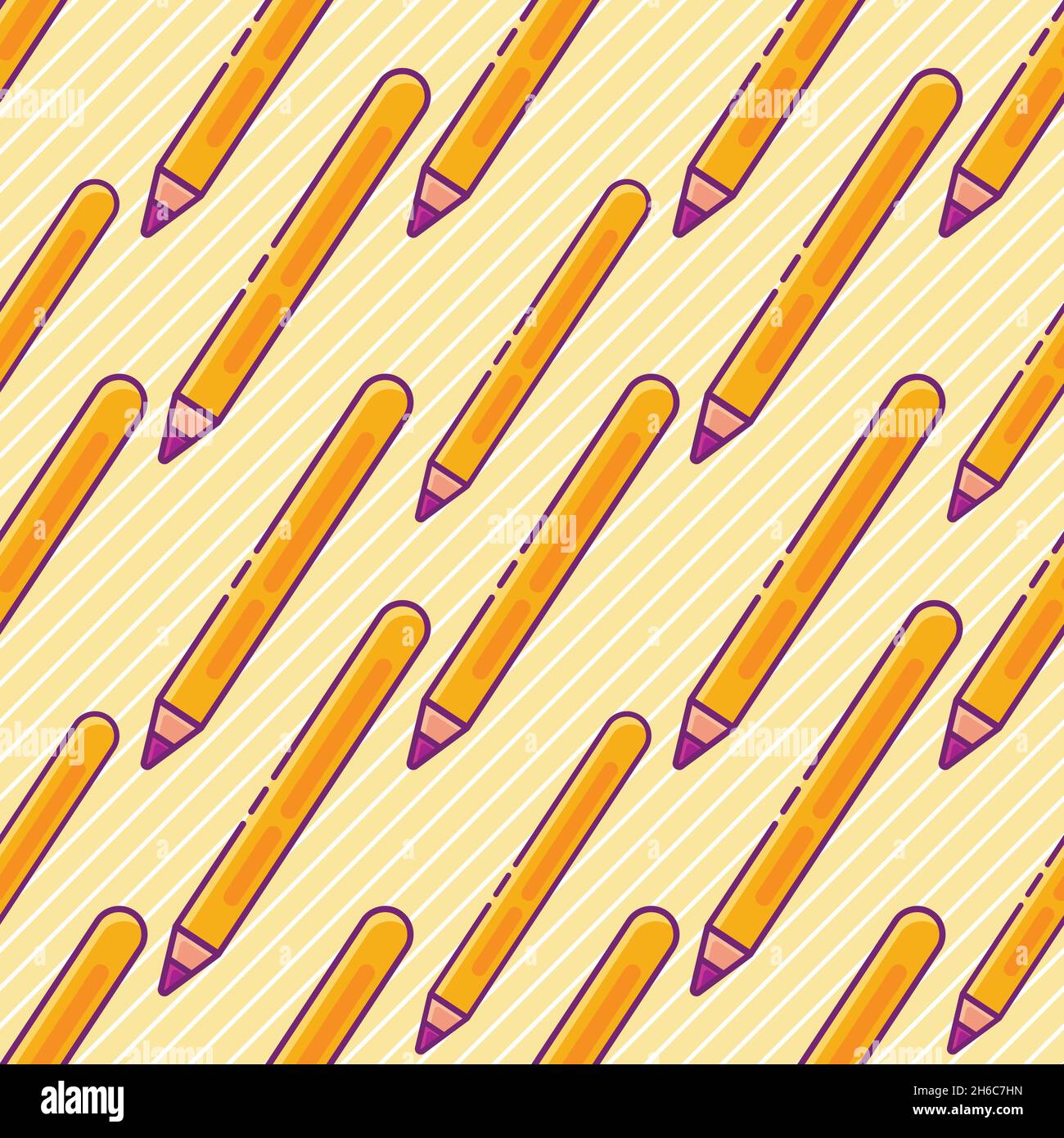 pencil school seamless pattern vector illustration Stock Vector Image ...